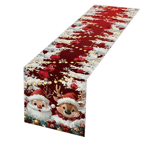 Christmas Tablecloth Christmas Tablecloth, Holiday Table Cover, Festive ...