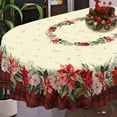 Christmas Tablecloth Waterproof Christmas Tree/Holly Table Cloths for ...