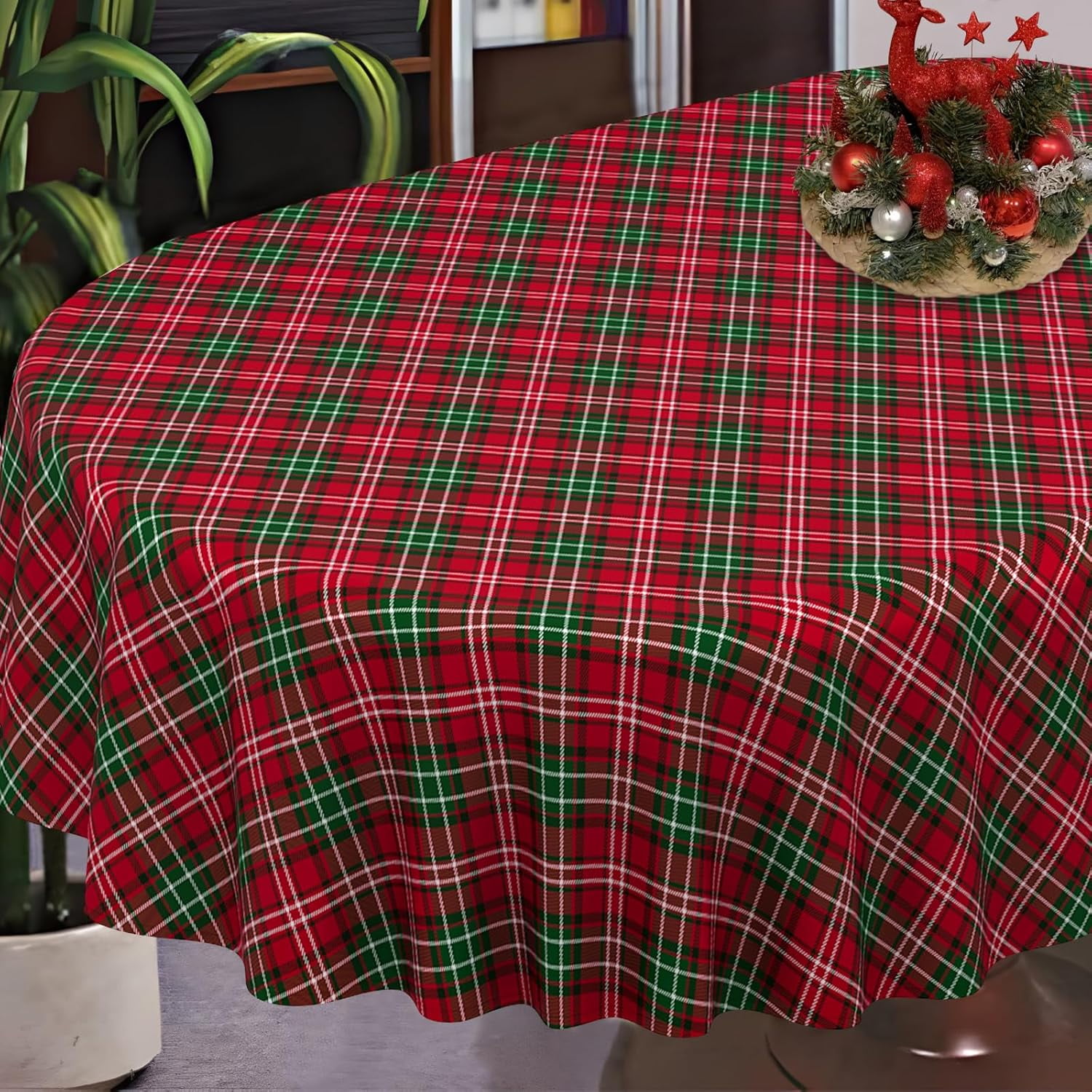 Christmas Tablecloth Winter Holiday Table Cloth Washable Christmas ...