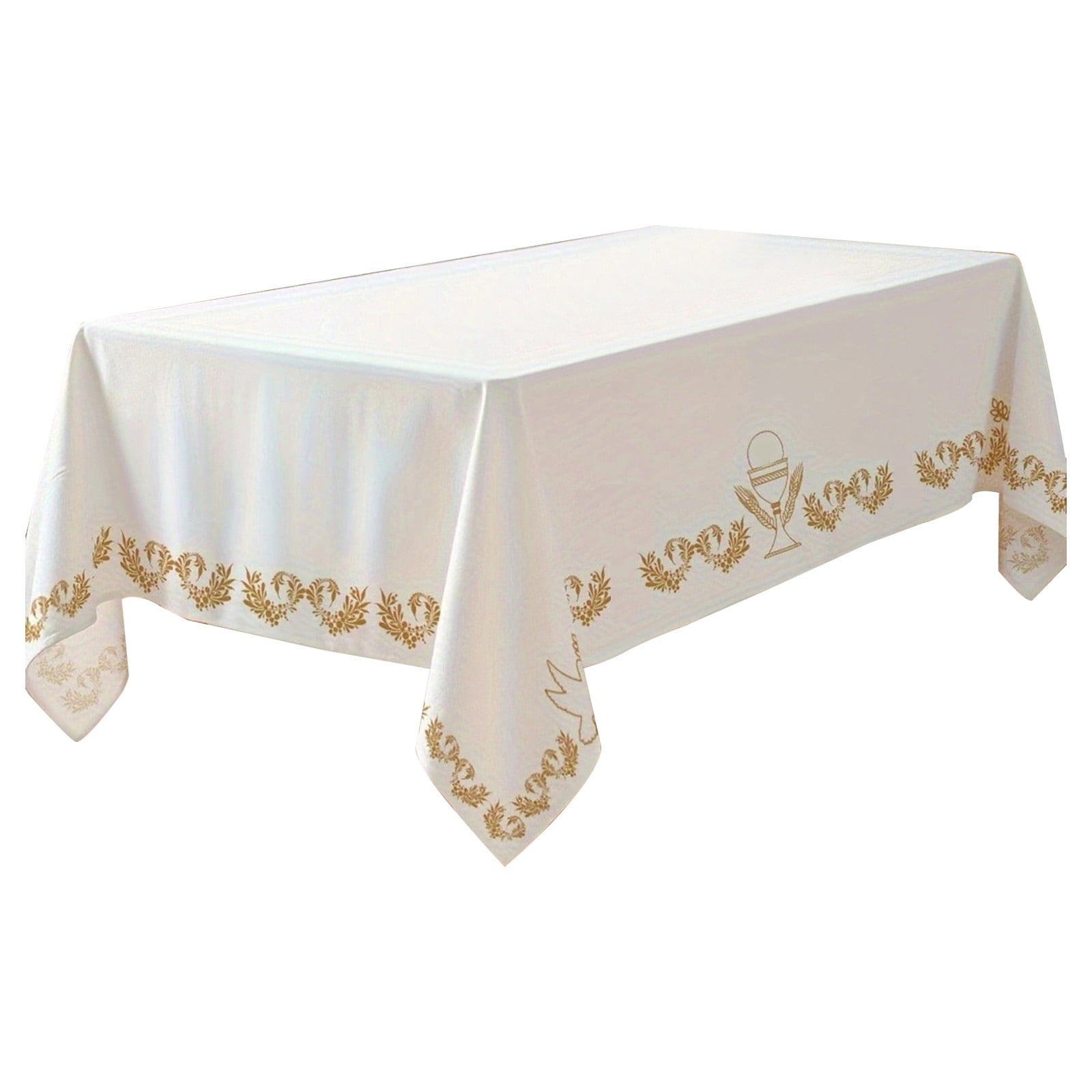 Christmas Tablecloth With Digital Print - Tree Snowman Reindeer Design ...