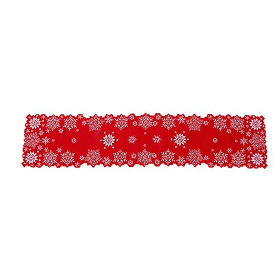 Christmas Tablecloth With Snowflake Design For Tv Cabinet Cover And ...