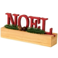Pre-Lit 35" Santa with JOY Sign - Walmart.com