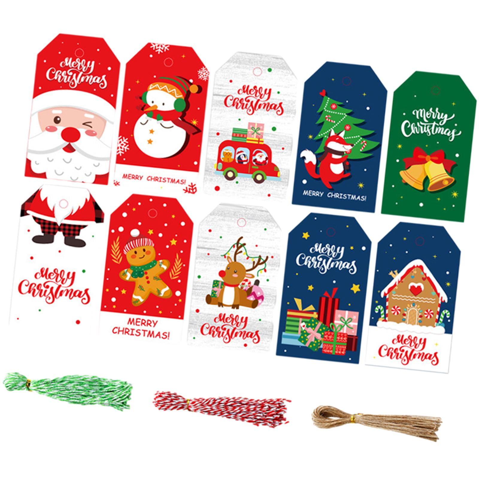 Christmas Tags with Holes Creative Gift Tags for Celebration Present ...