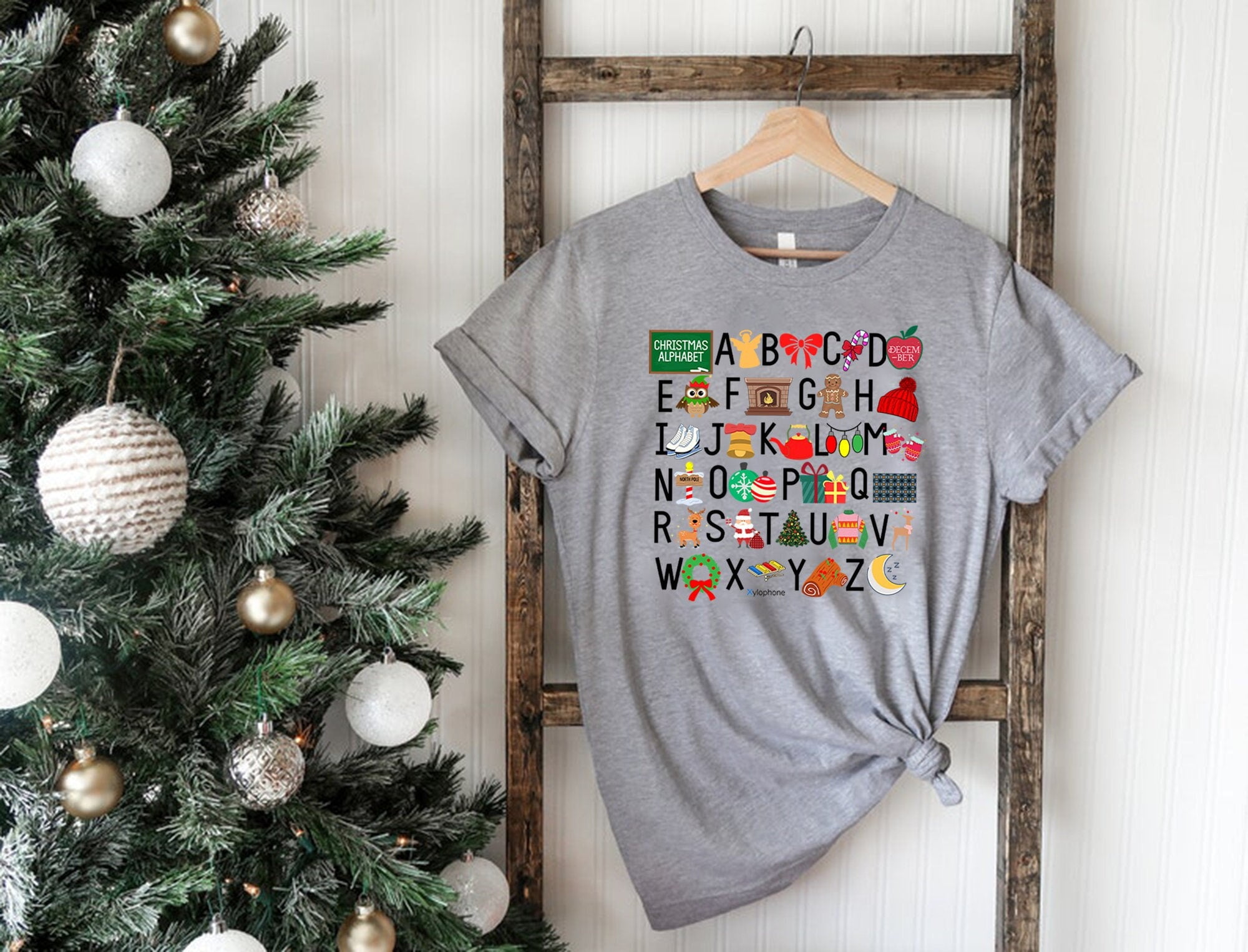 Christmas Teacher Shirt, Teacher Shirts, Christmas Alphabet Shirt ...