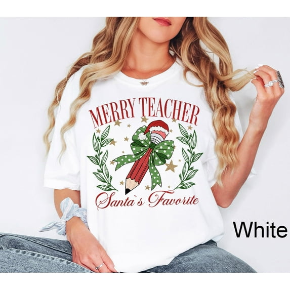 Christmas Teacher T-shirts, Be Nice To The Teacher Santa Is Watching T ...