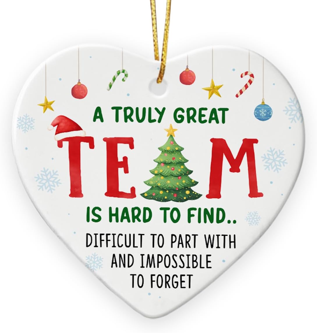 Christmas Team Ornament for Employees - Appreciation Gifts for ...