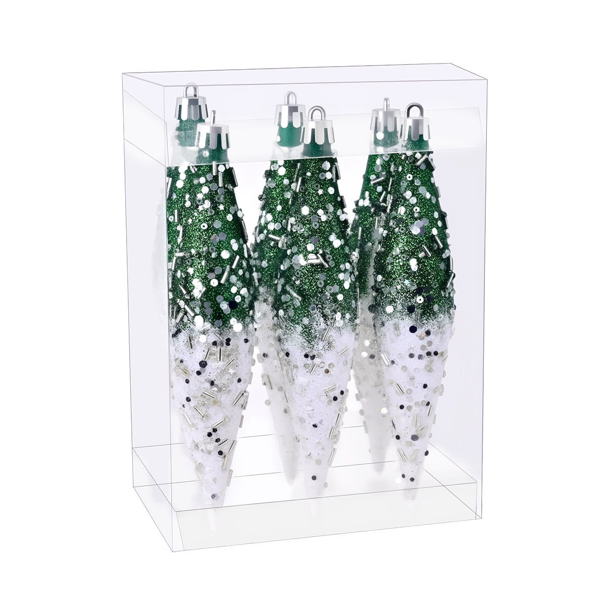 Christmas Tear Drop Decorations Hanging Pendant Ornaments for Xmas Tree ...