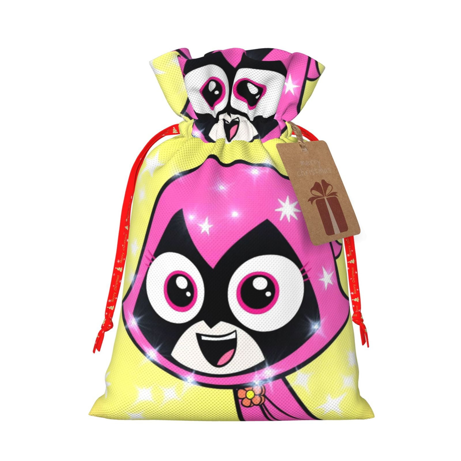 Christmas Teen Titans Go Gift Bags Fabric Drawstring Gift Bags ...