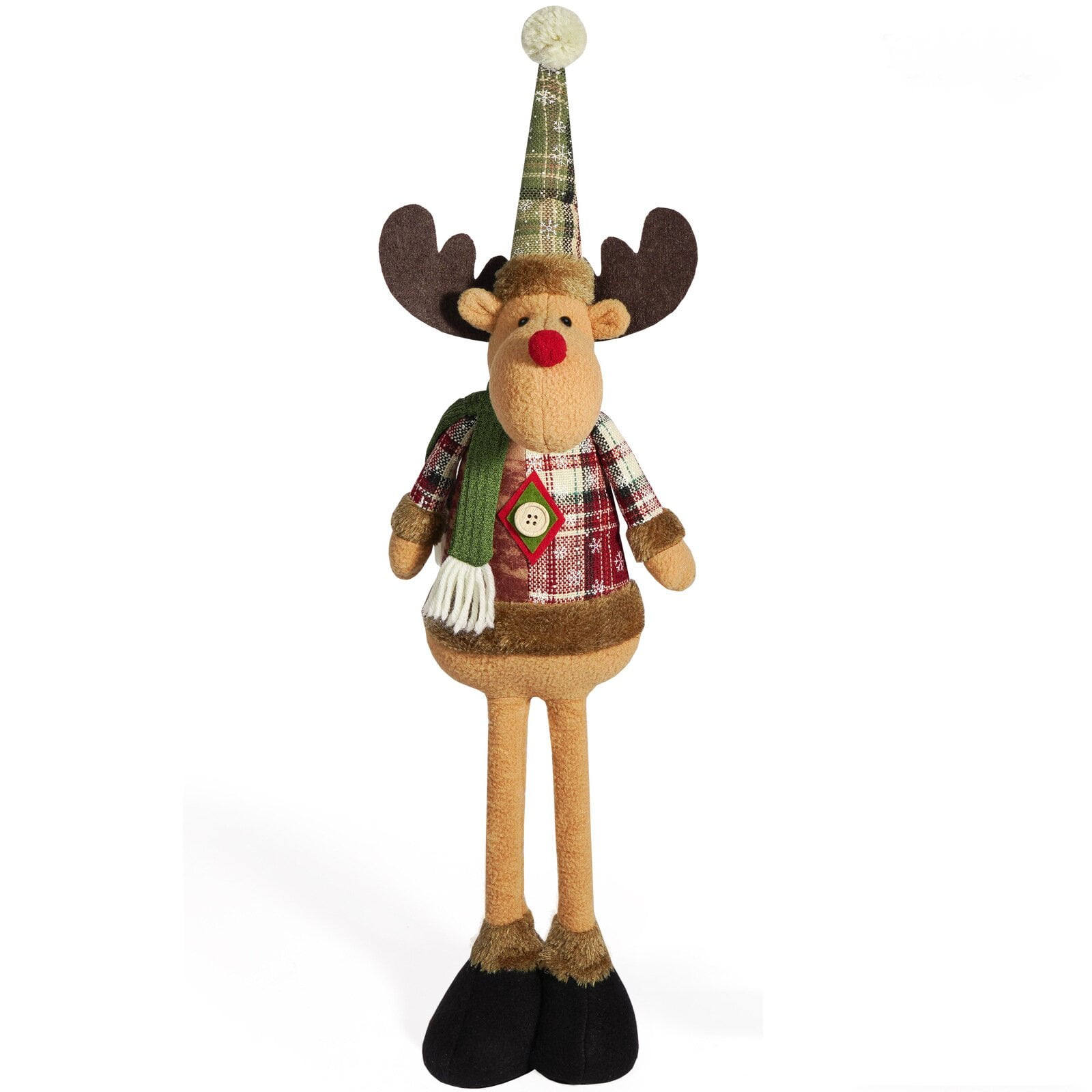 Christmas Telescopic Doll Decorations, Telescopic Spring Legs Snowman ...