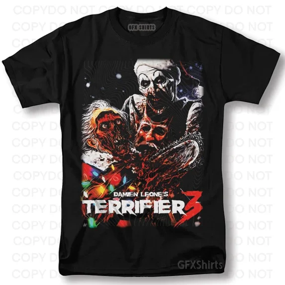 Christmas Terrifier Shirt X-Mas Art Classic Horror Movie Vintage ...