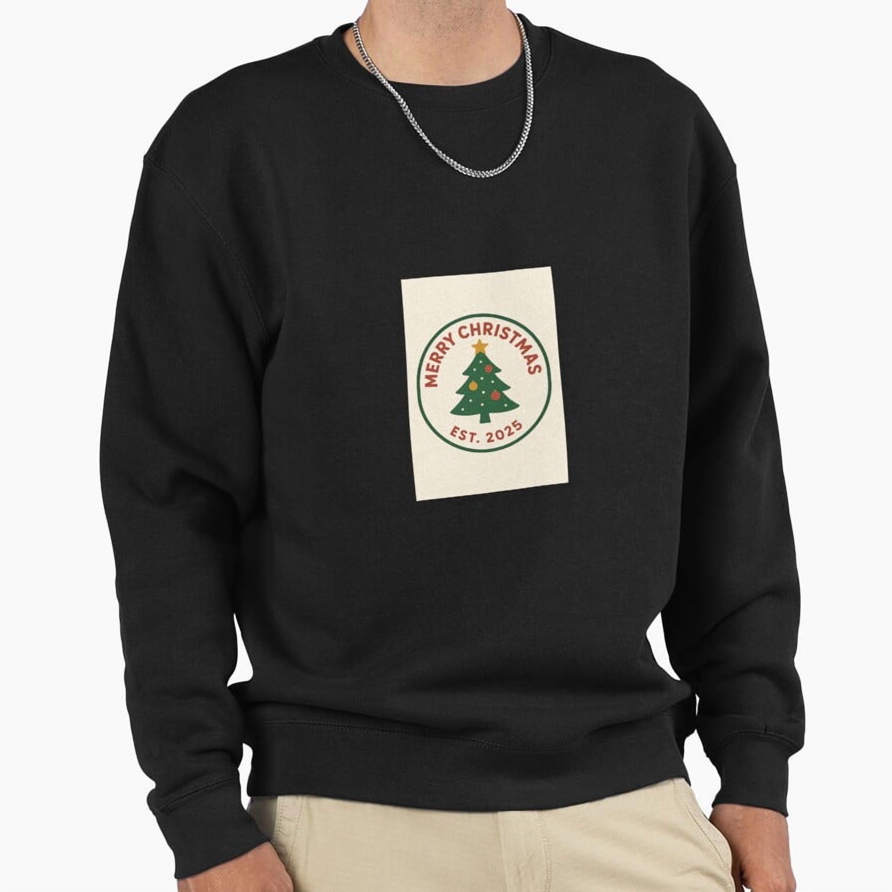 Christmas Text Typography Aesthetic Retro Holiday Graphic Art Unisex Sweatshirt - Fan Favorite ...