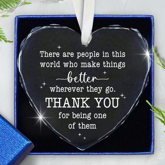 Christmas Thank You Gifts for Women - Glass Christmas Ornaments 2025 ...