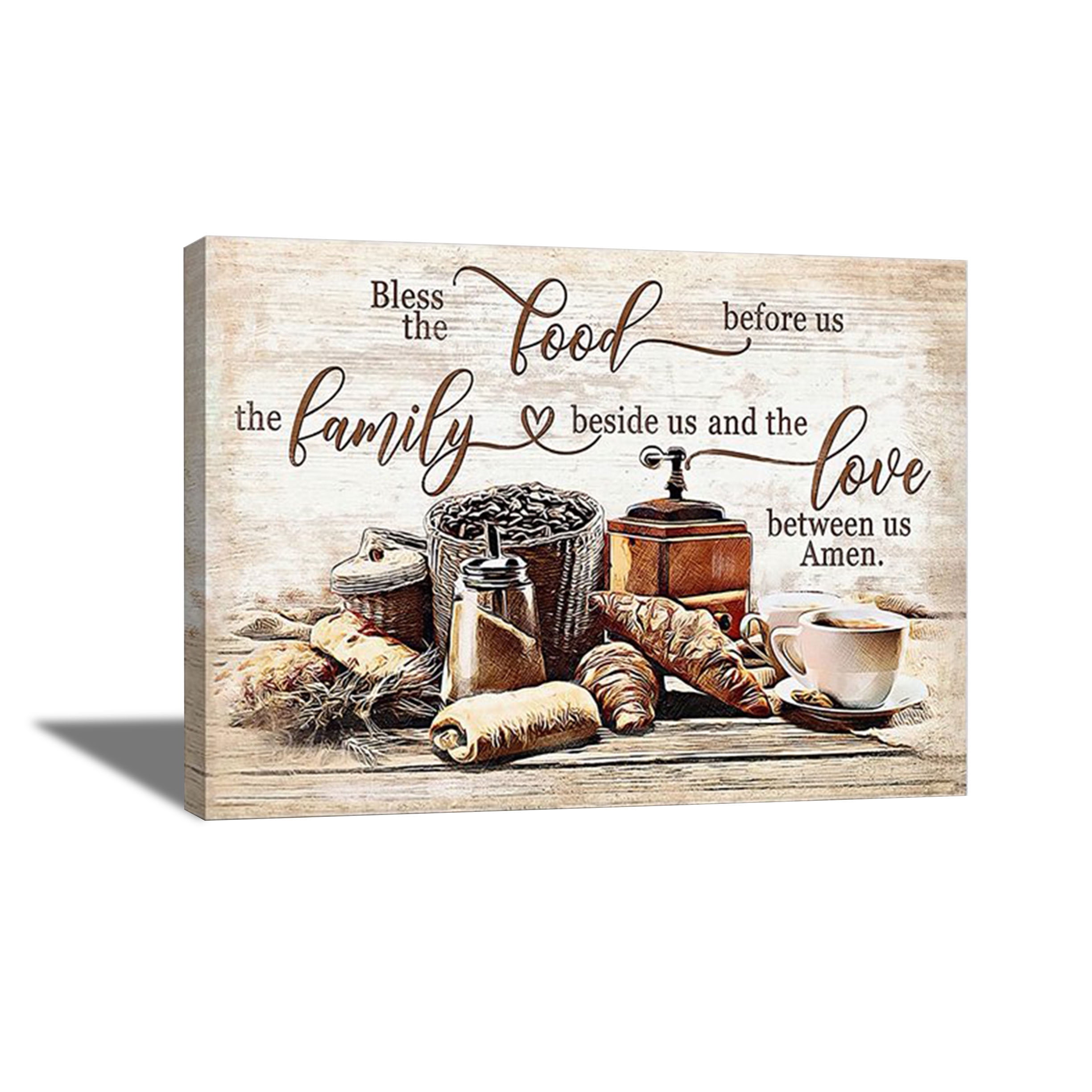 Christmas Thanksgiving Gift Christian Kitchen Wall Art Coffee Bread ...