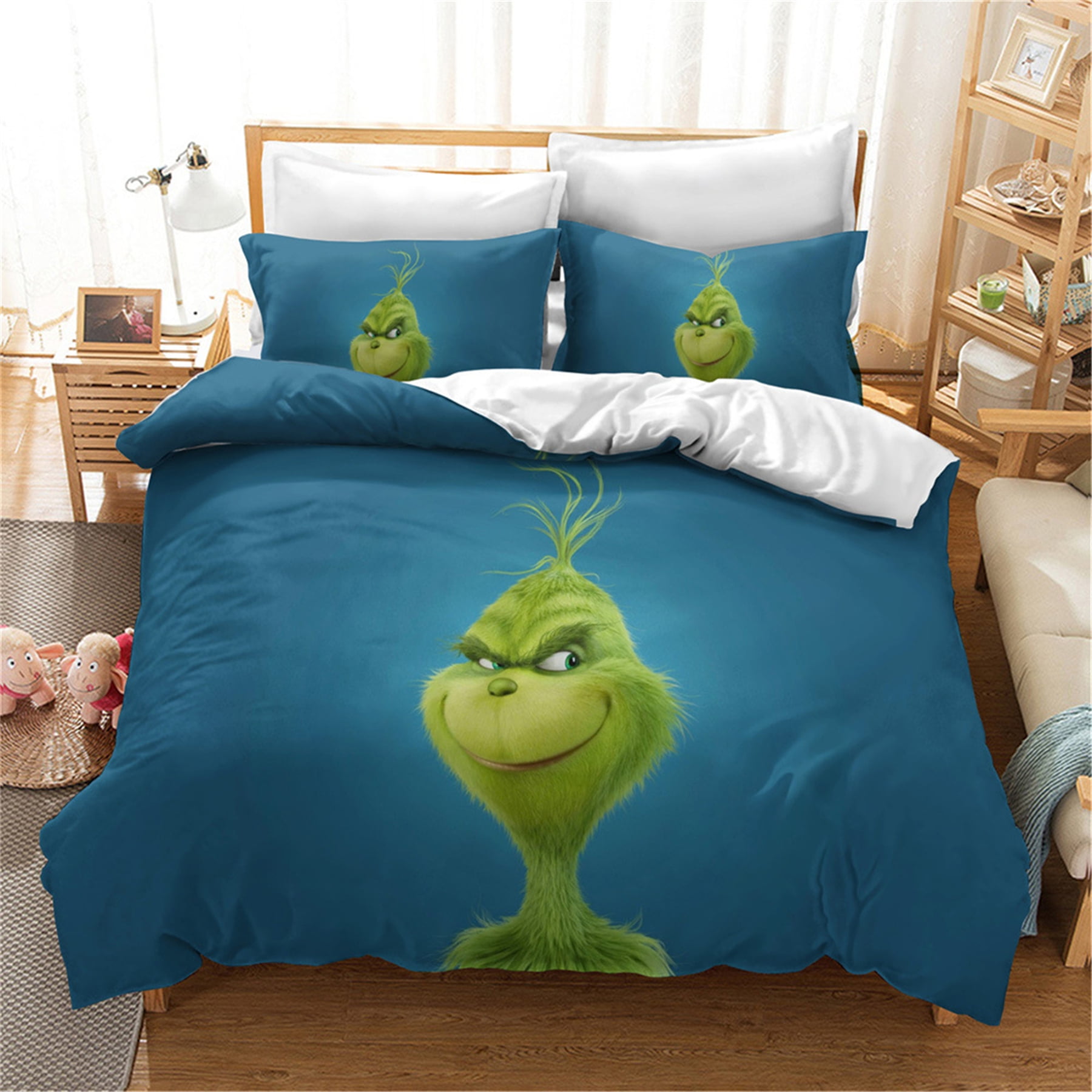 Christmas The Grinch Duvet Cover Sets 3 Pieces Ultra Soft Quilt Cover ...