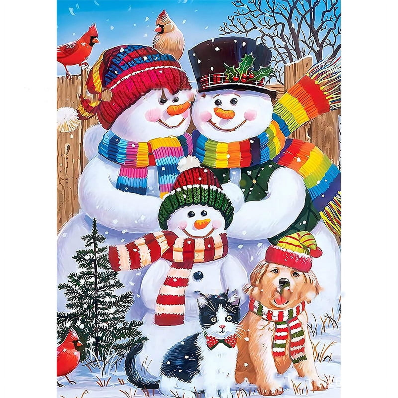 Christmas Theme DIY Diamond Painting Kit Including Resin Rhinestones ...