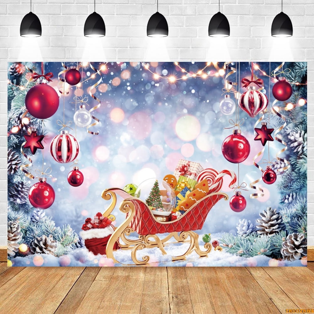 Christmas Theme Photography Background Winter Snow Scery Childr ...