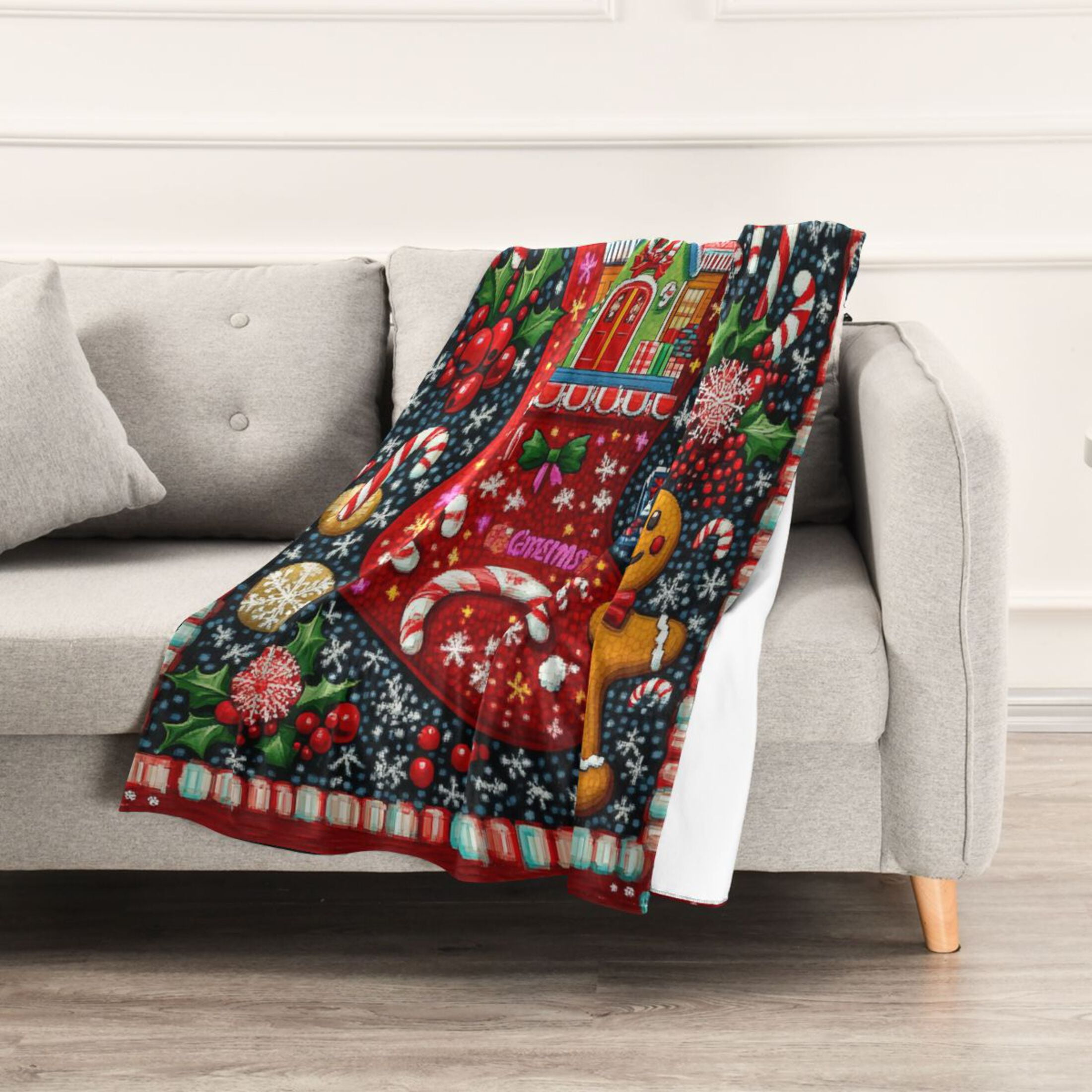 Christmas Theme Throw Blanket 60" x 90" Soft and Warm Blankets for ...