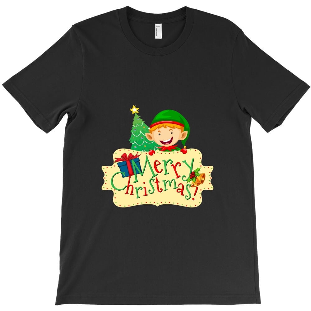 Christmas Theme With Fairy And Tree Funny Holiday Graphic H22163 T ...