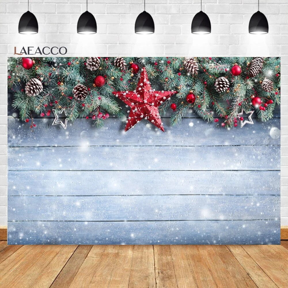 Christmas Theme Wood Board Background Xmas Stars For Family Celebrate ...