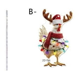 Christmas Themed 2D Acrylic Car Keychain Pendant Holiday Gift ...