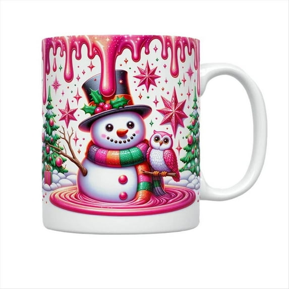 Christmas Themed Coffee Mugs Snowmans Coffee Cup for Hot Chocolate ...