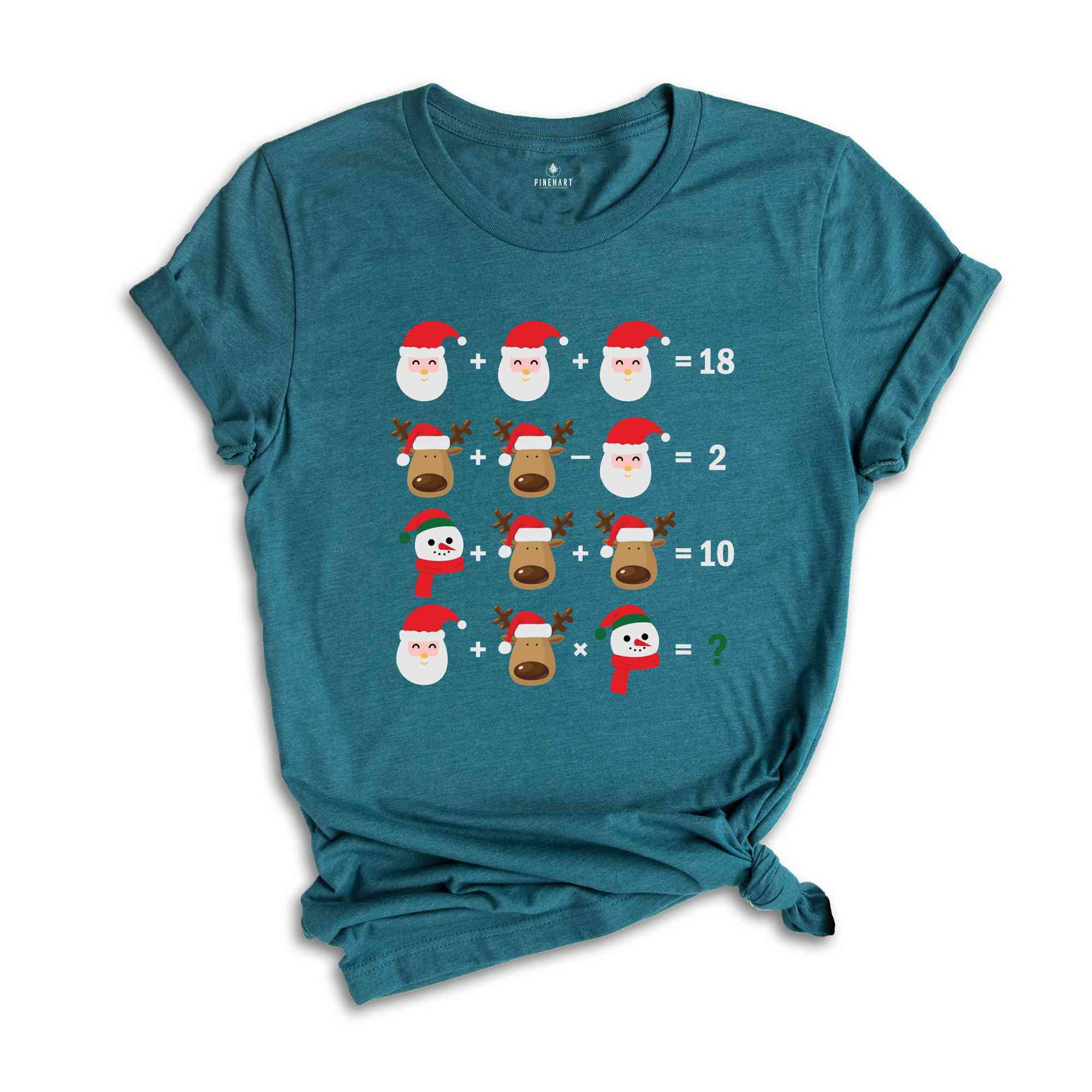 Christmas Themed Math Problem Shirt, Funny Math Shirt, Gift for Math ...