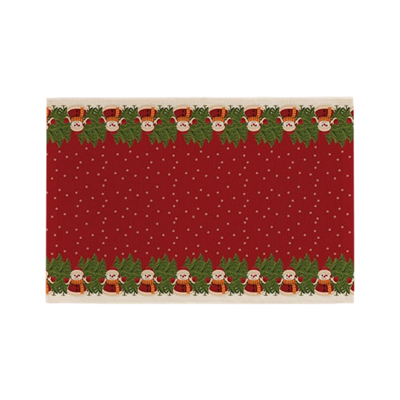 Christmas Themed Placemats for Table Decoration, Polyester Fabric ...