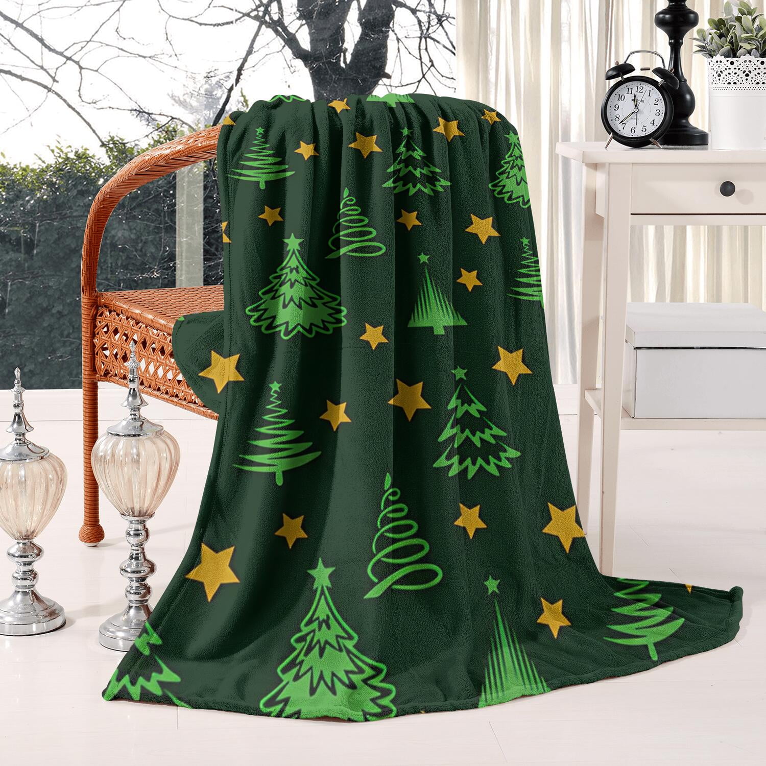 Christmas Throw Blanket 60x80, Flannel Plush, Soft Warm Lightweight ...
