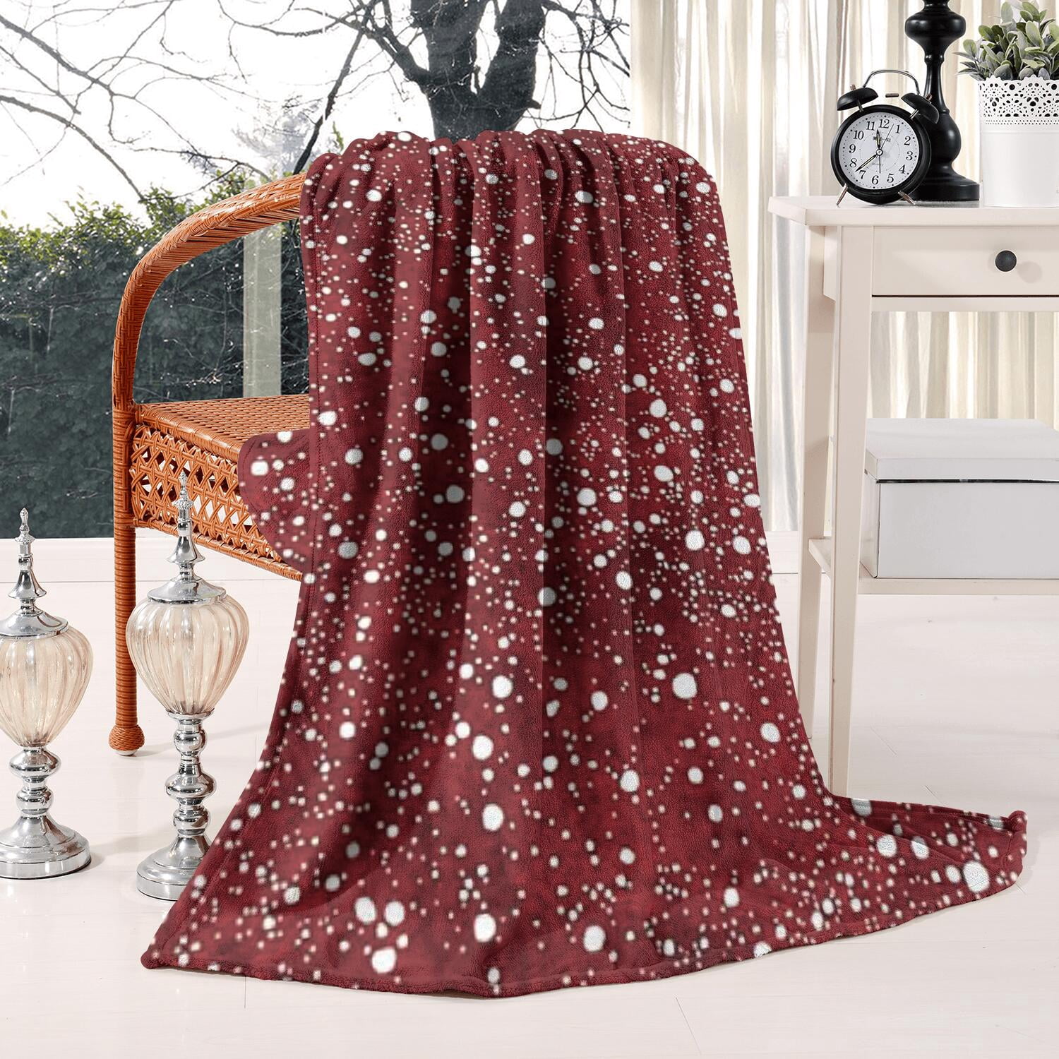 Christmas Throw Blanket 60x80, Flannel Plush, Soft Warm Lightweight ...