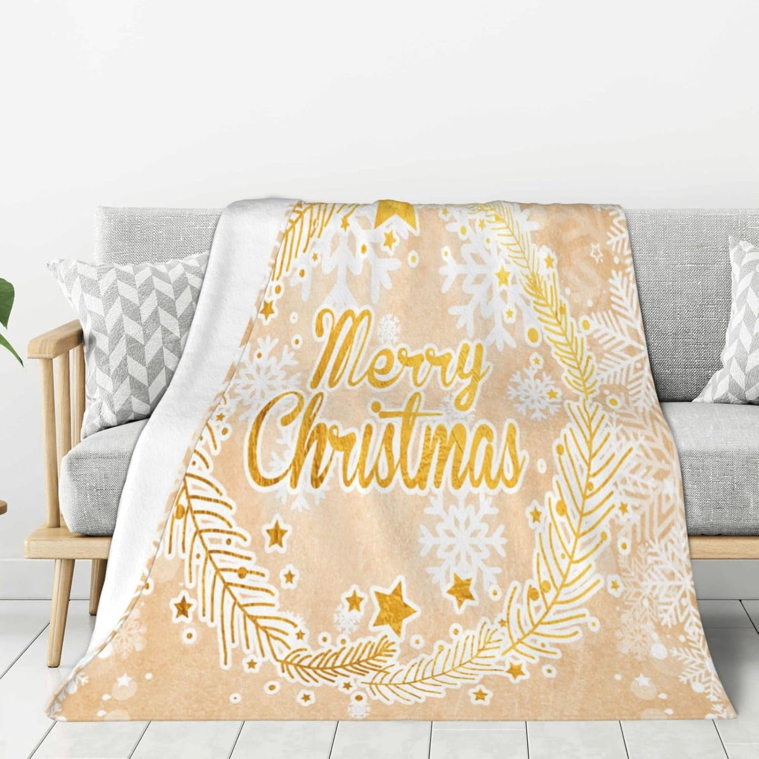 Christmas Throw Blanket Cute Soft Flannel Christmas Blanket Plush, Warm ...