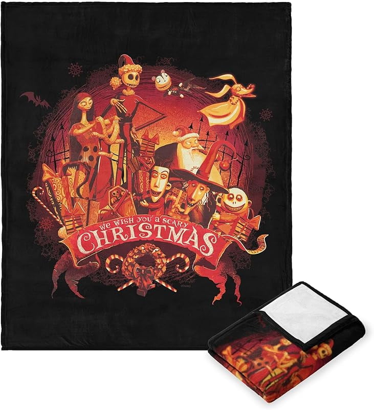 Christmas Throw Blanket, Frightful Yet Delightful Room Decor, Cozy ...