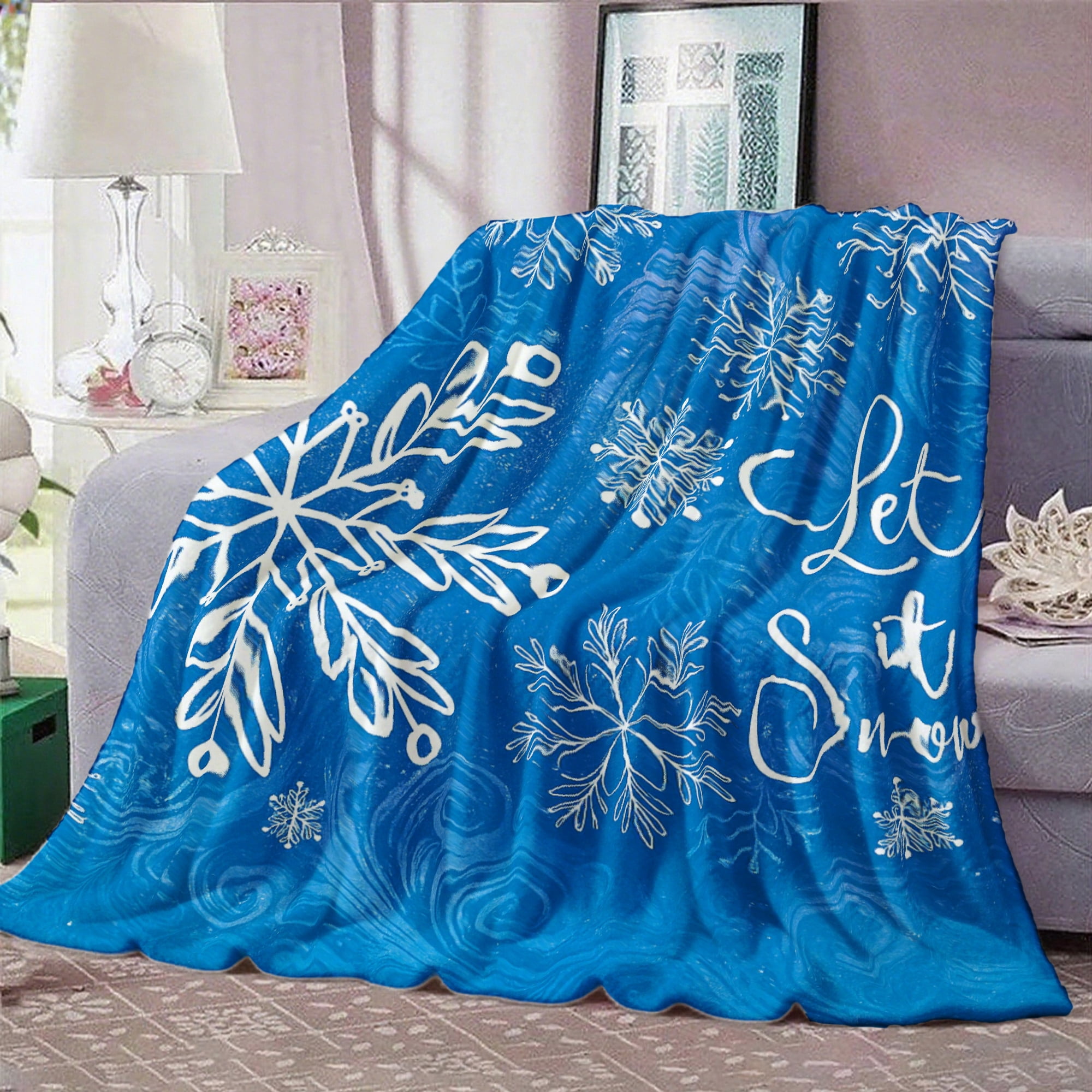 Christmas Throw Blankets for Women Men, Super Soft Flannel Fleece ...