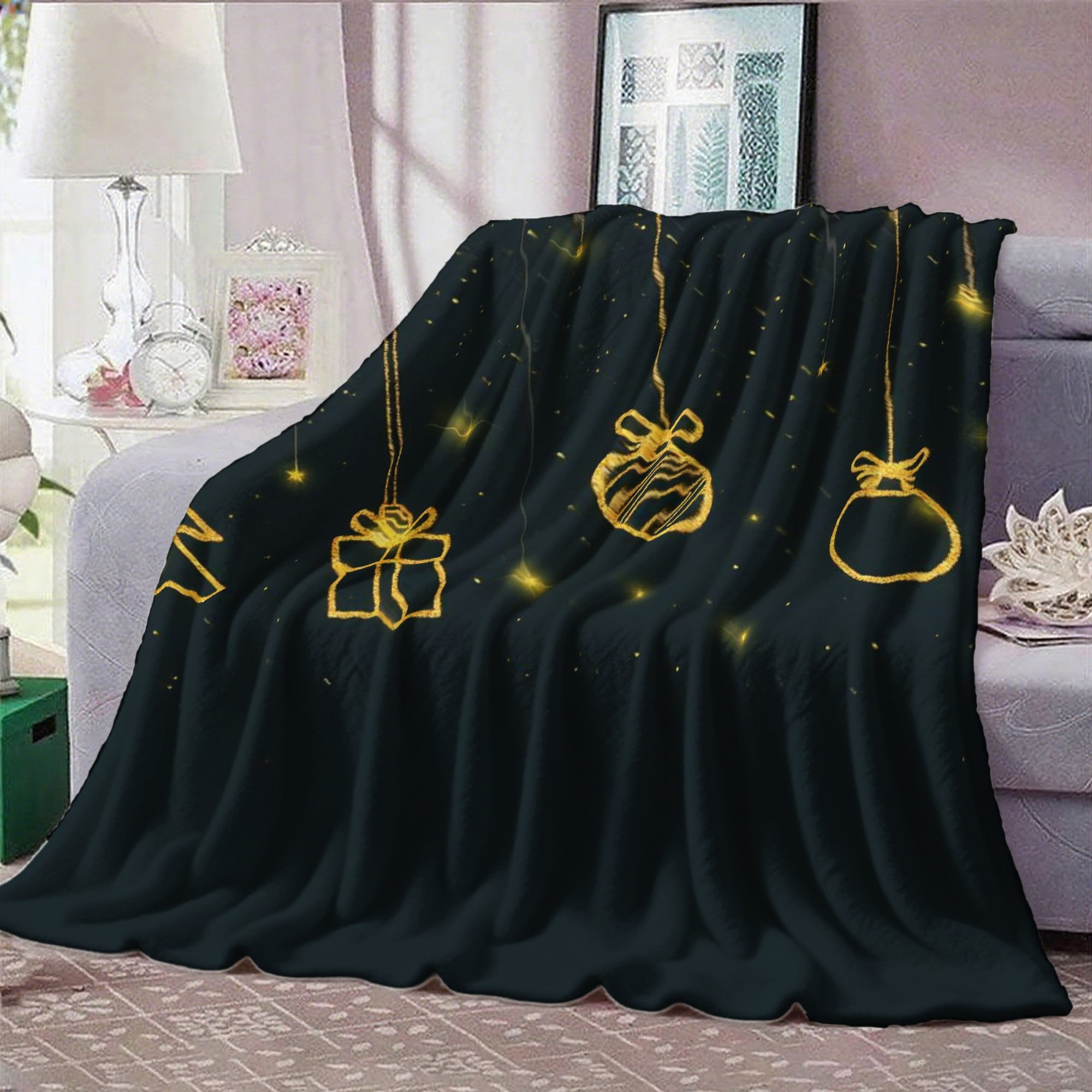 Christmas Throw Blankets for Women Men, Super Soft Flannel Fleece ...