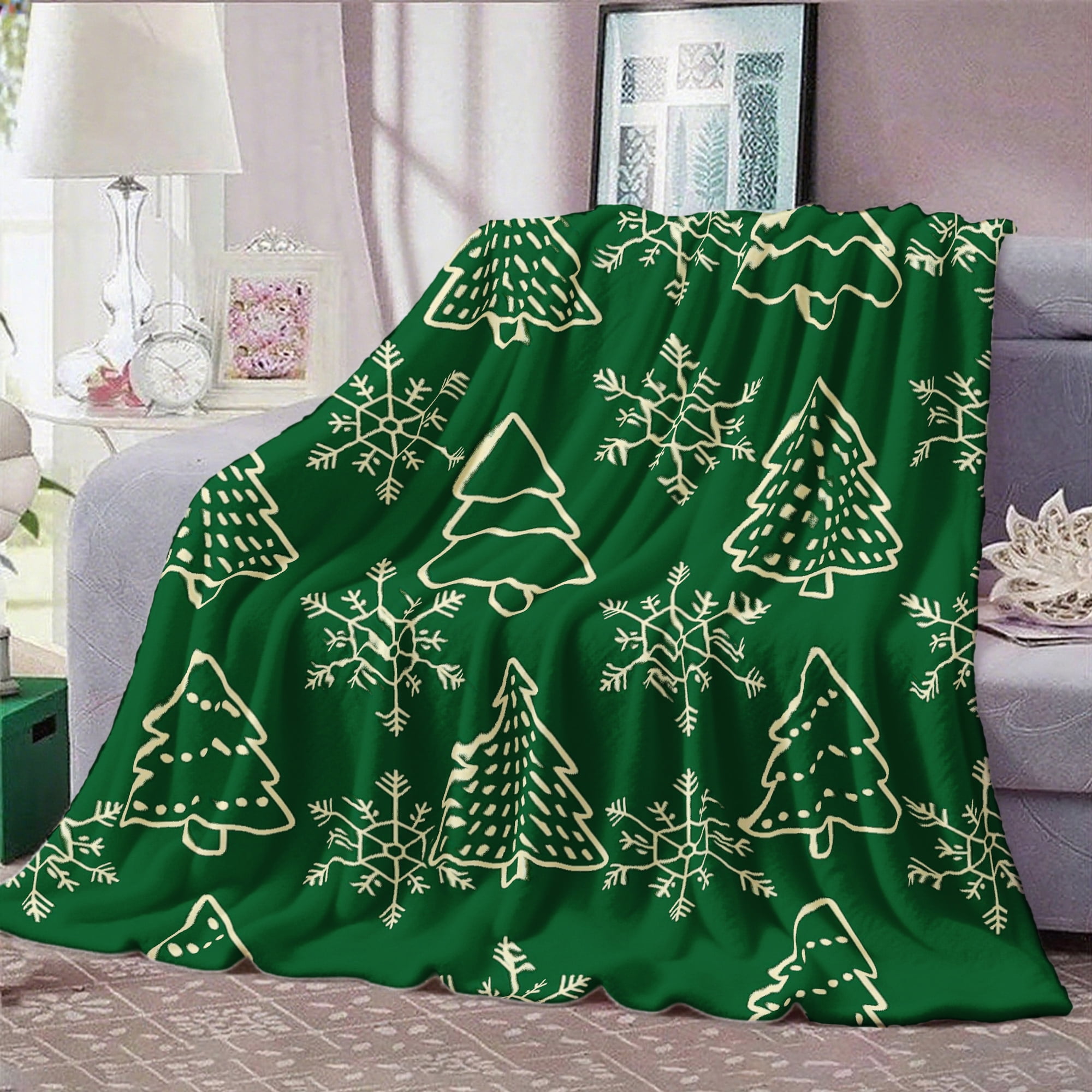 Christmas Throw Blankets for Women Men, Super Soft Flannel Fleece ...