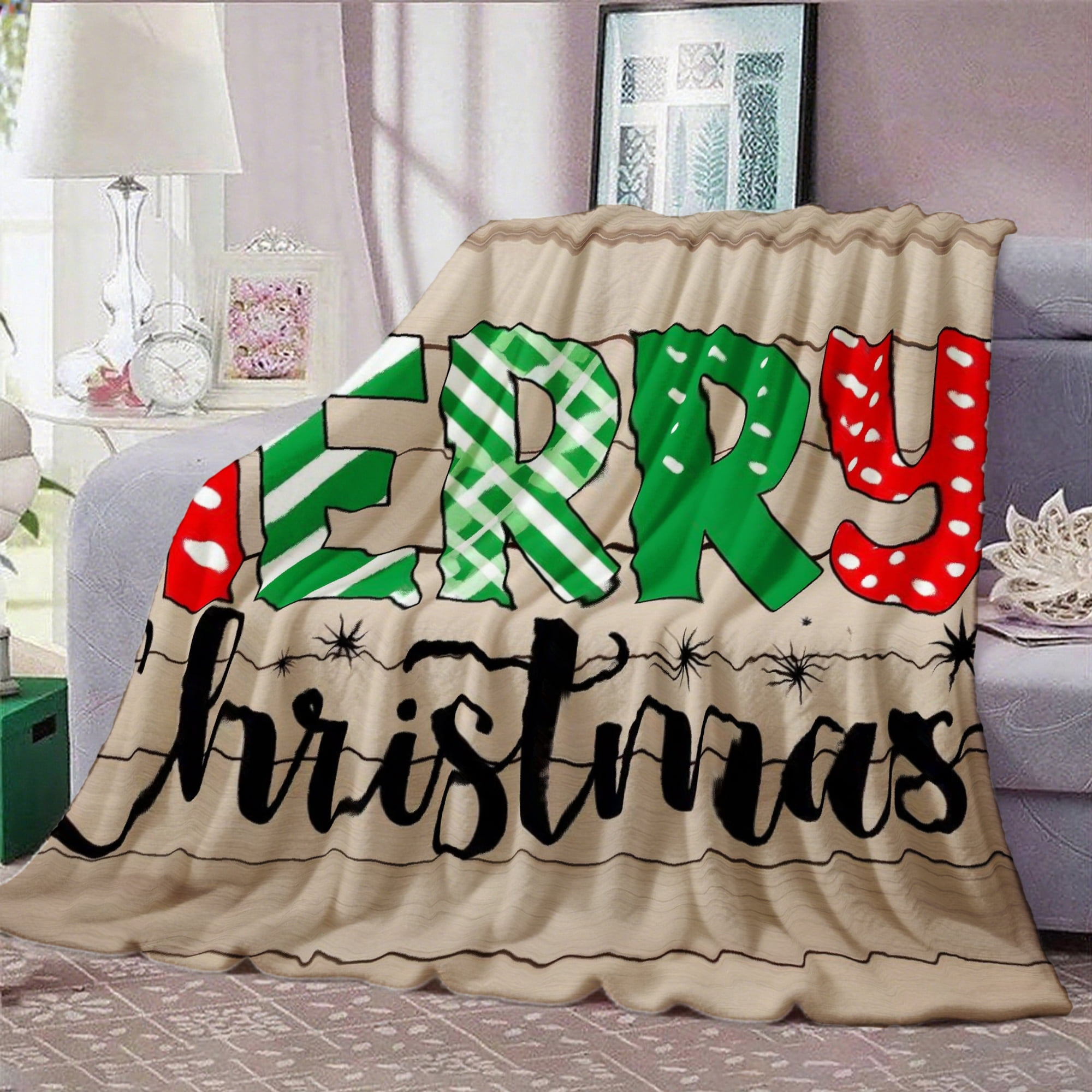 Christmas Throw Blankets for Women Men, Super Soft Flannel Fleece ...