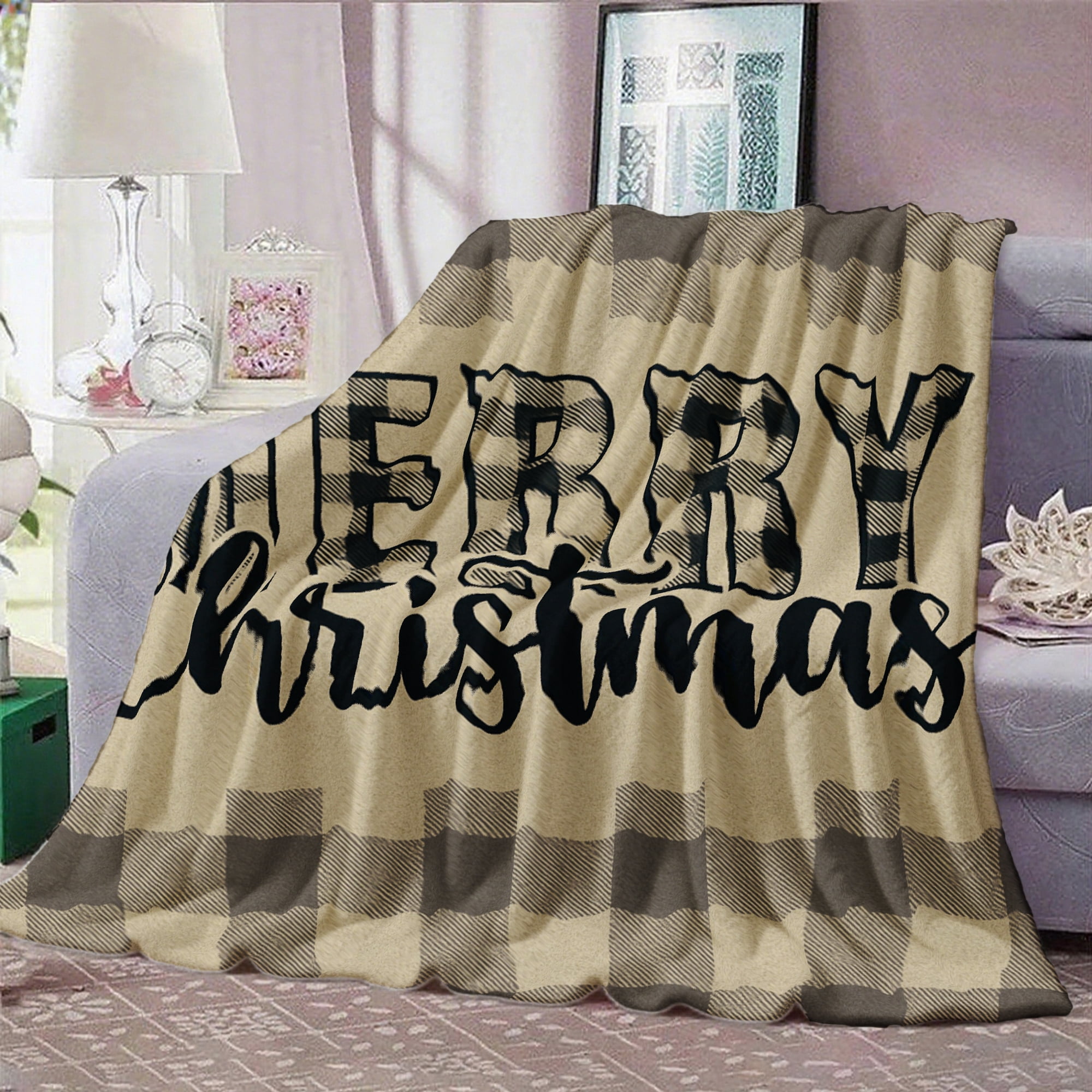 Christmas Throw Blankets for Women Men, Super Soft Flannel Fleece ...