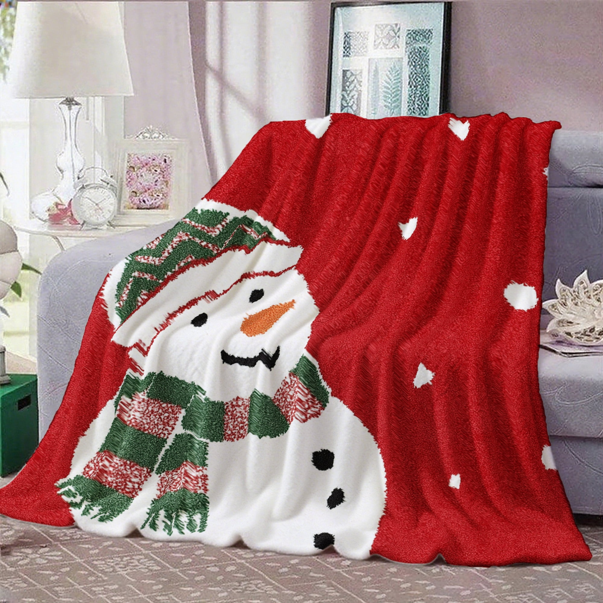 Christmas Throw Blankets for Women Men, Super Soft Flannel Fleece ...