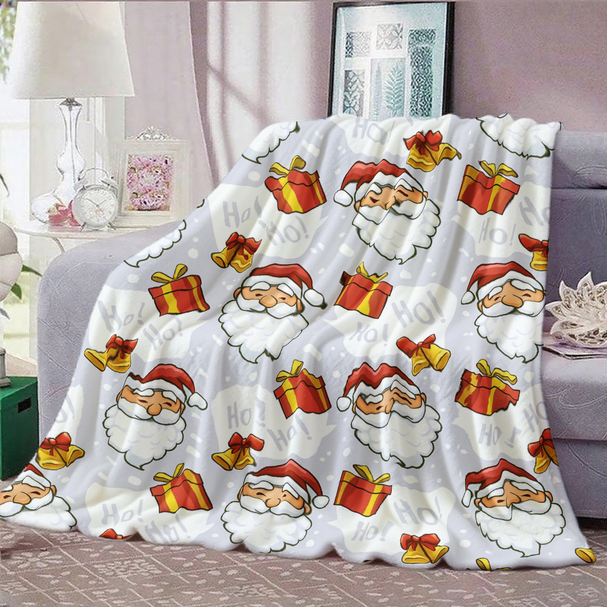Christmas Throw Blankets for Women Men, Super Soft Flannel Fleece ...