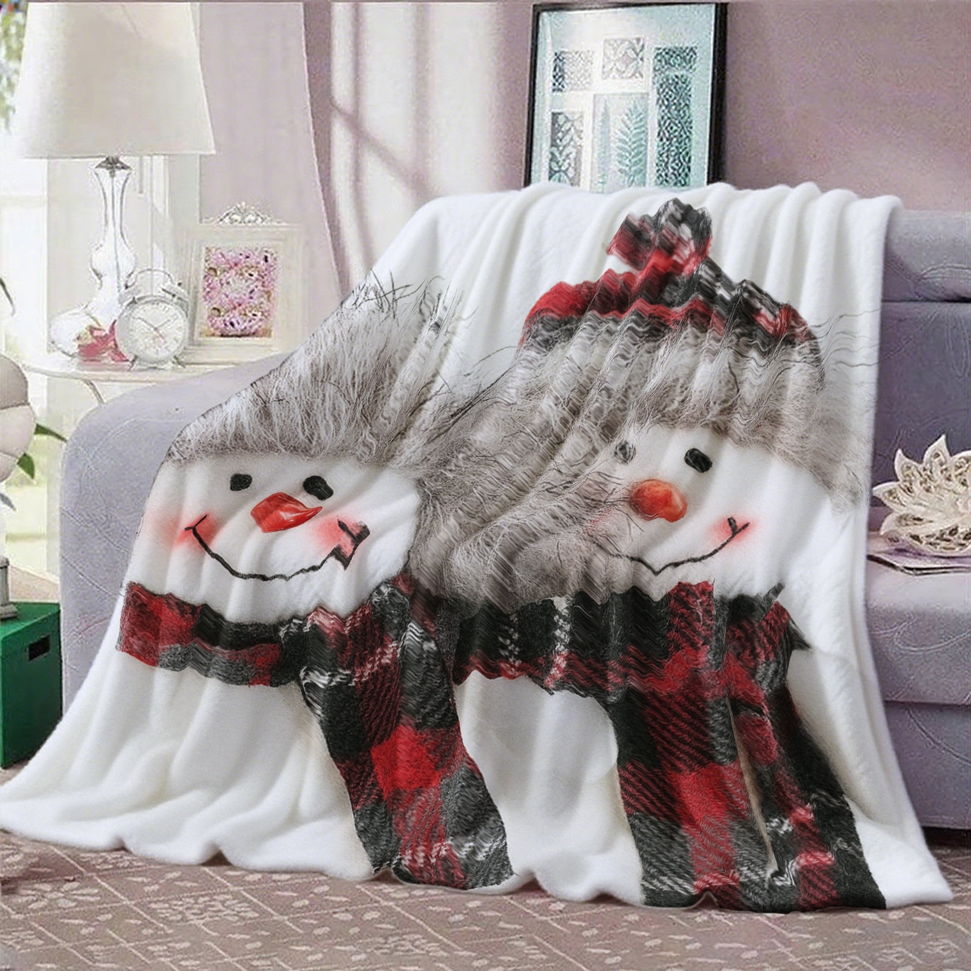 Christmas Throw Blankets for Women Men, Super Soft Flannel Fleece ...