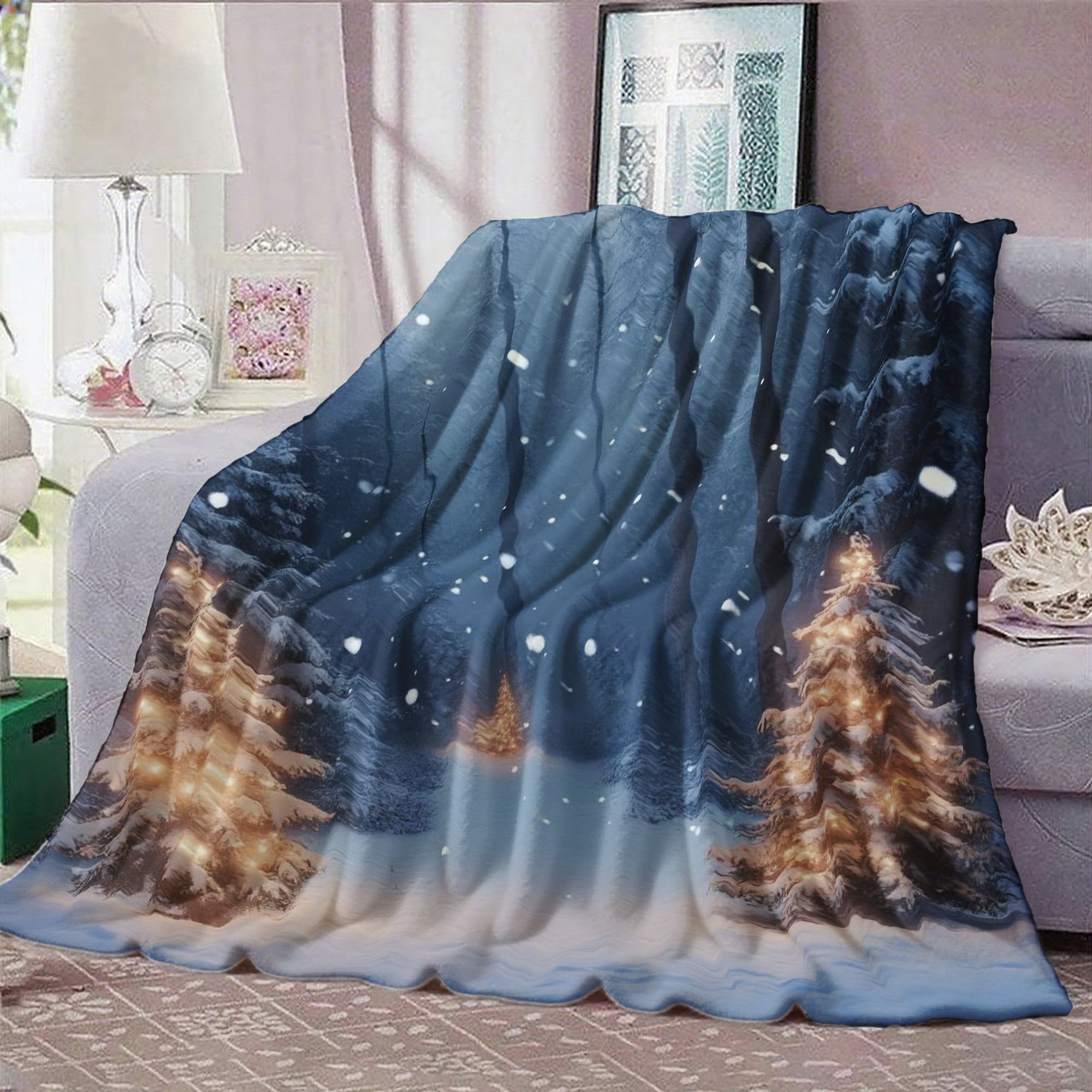 Christmas Throw Blankets for Women Men, Super Soft Flannel Fleece ...