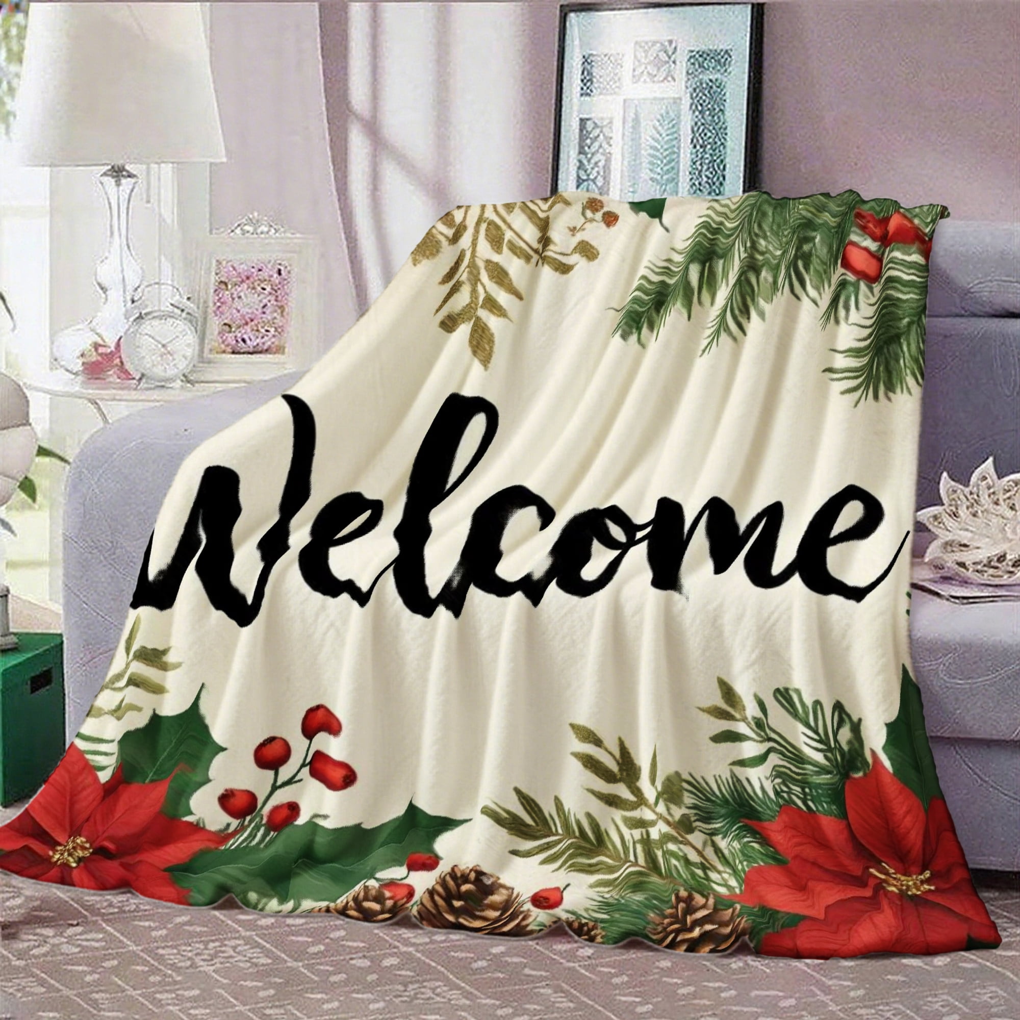 Christmas Throw Blankets for Women Men, Super Soft Flannel Fleece ...