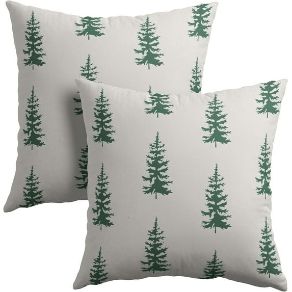 Christmas Throw Pillow Covers 18X18 Inches Set of 2 Sage Green ...