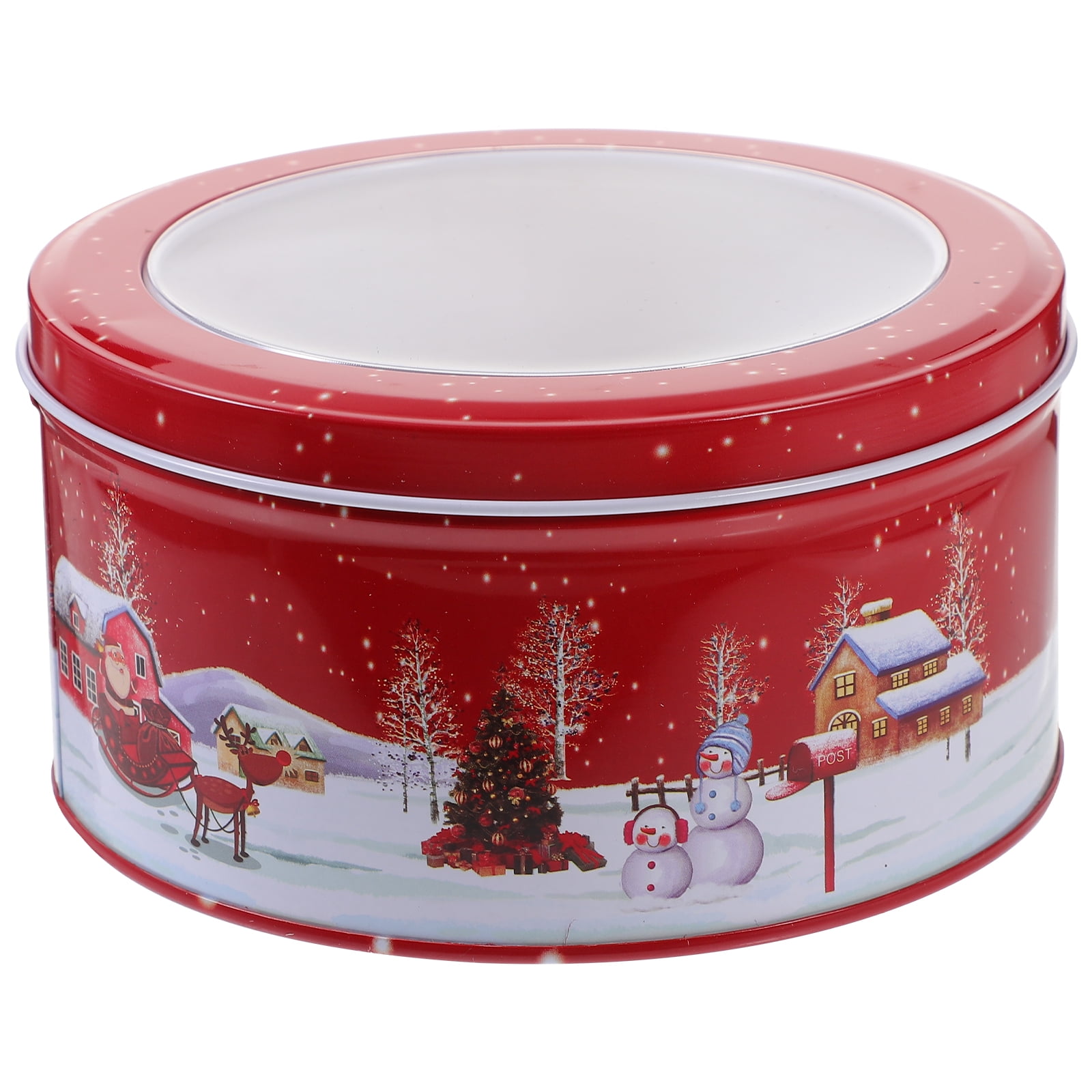 Customer reviews for Christmas Tin Box Biscuit Containers Tinplate ...