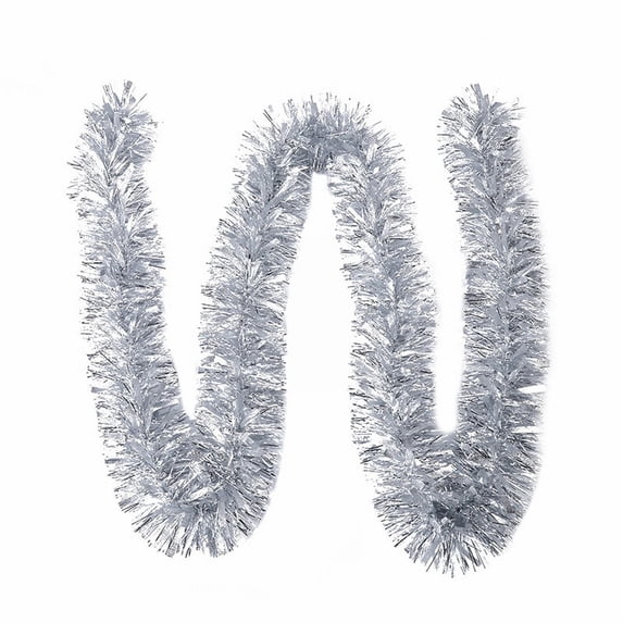 Christmas Tinsel Garland 4PC, 5 ft Metallic Twist Tree Decor - Shiny ...