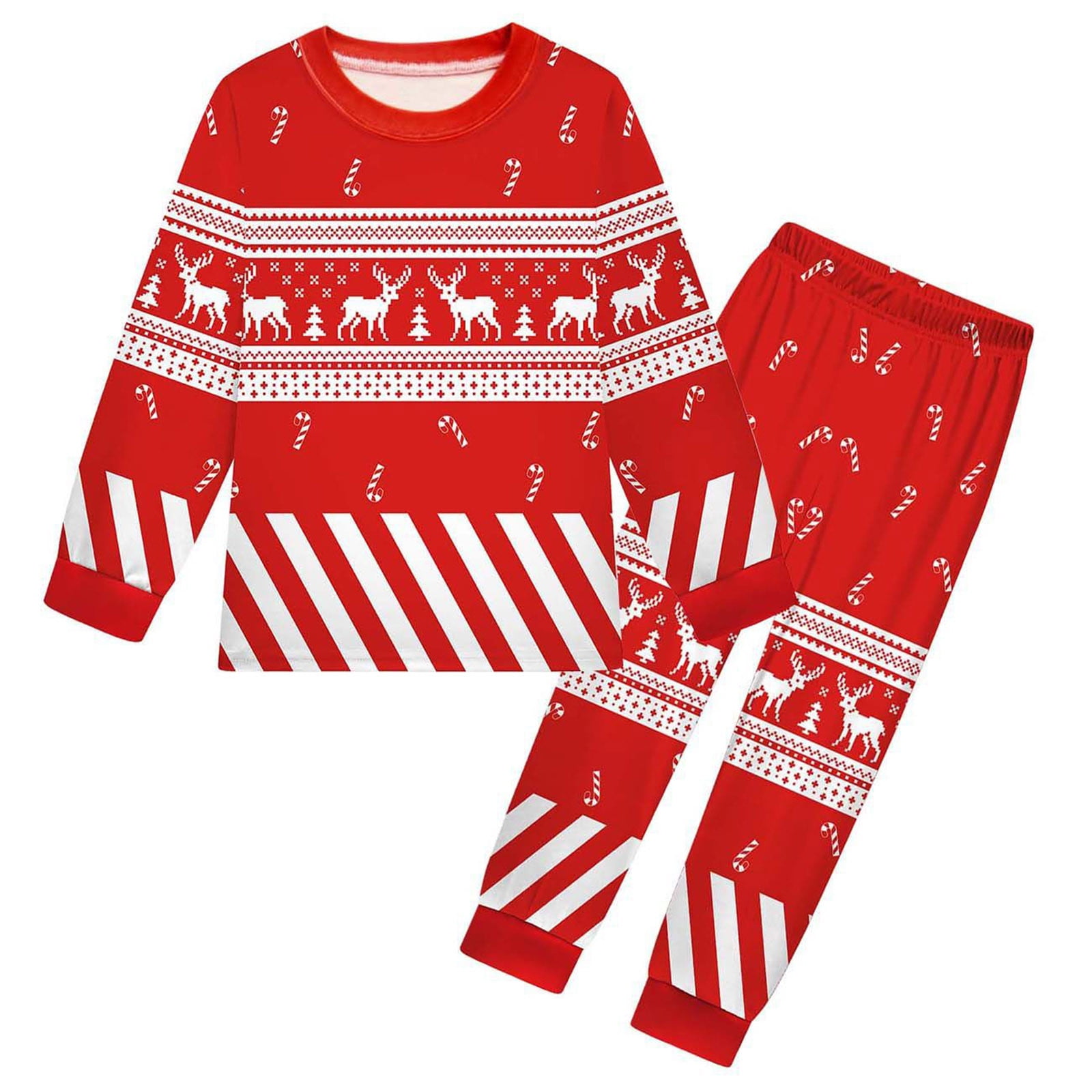 Christmas Toddler Boys Girls Long Sleeve Cartoon Prints Tops T Shirt ...