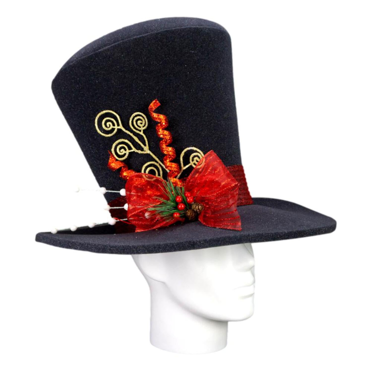Christmas Top Hat - Christmas Party Hat - Christmas Wedding Hat ...