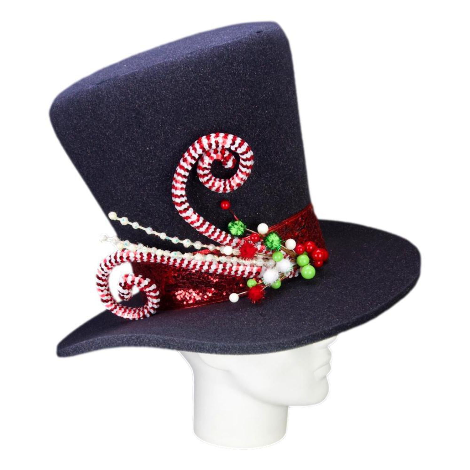 Christmas Top Hat - Christmas Party Hat - Christmas Wedding Hat ...