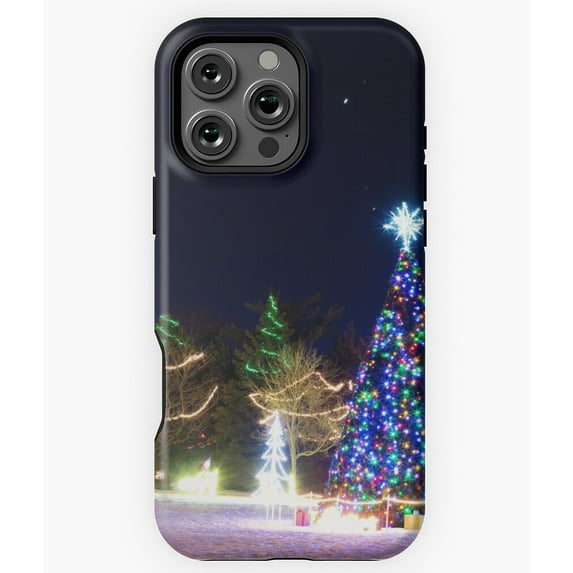 Christmas Town Holiday Village Scene Phone Case for iPhone 16 15 14 13 ...