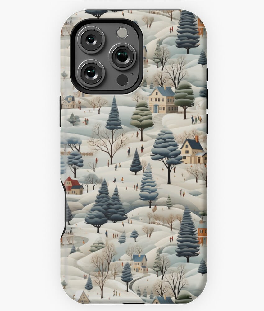 Christmas Town Magic Enchanting Market Phone Case for iPhone 16 15 14 ...