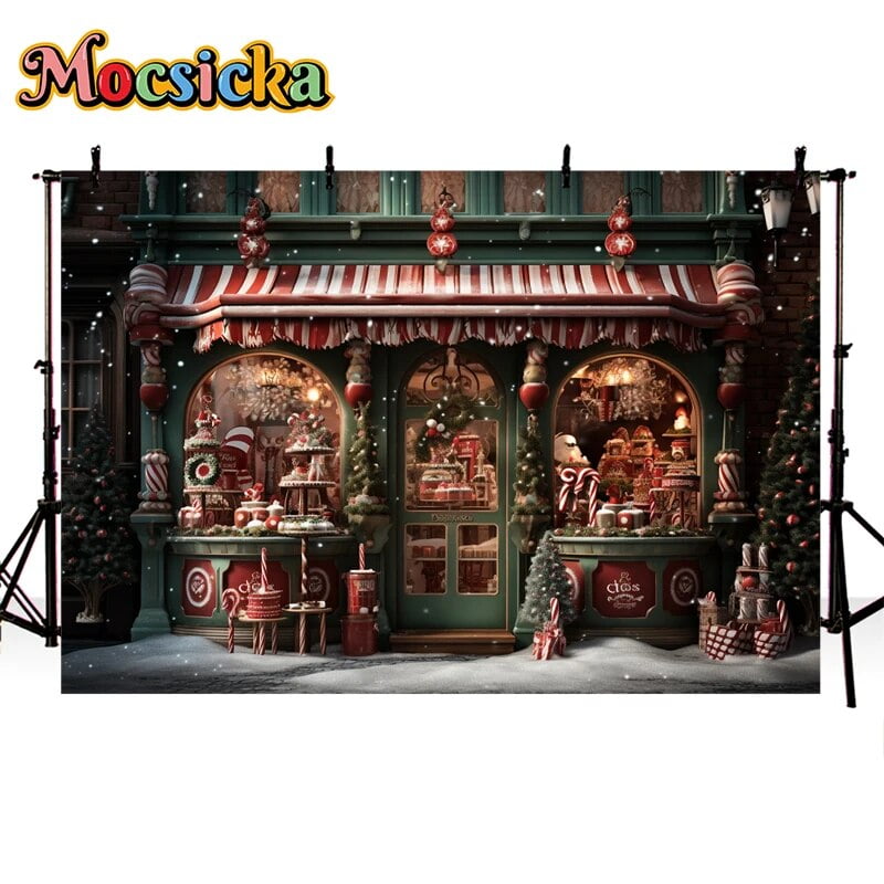 Christmas Toy Store Backdrop Kids Portrait Photography Props Adult ...